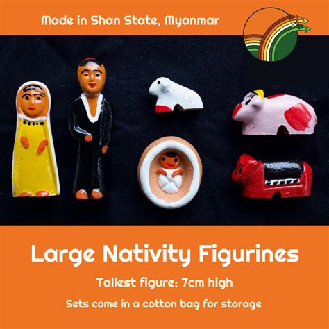 Large Nativity Figurines 8 — Sustain Projects Myanmar