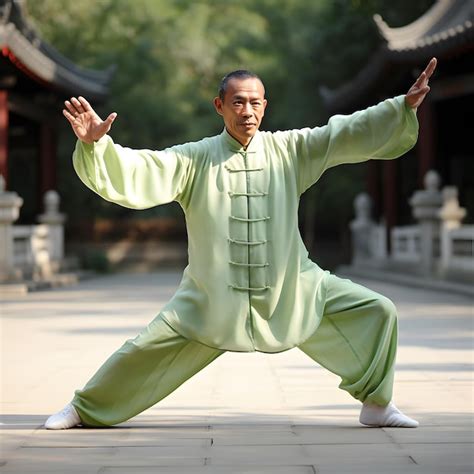 Premium Photo Thai Chi Chuan Training With Master