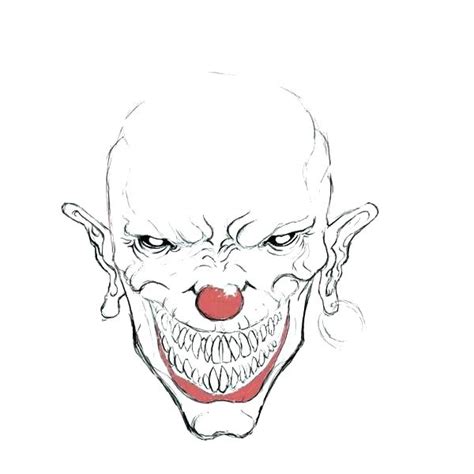 Evil Clown Drawings Free Download On Clipartmag