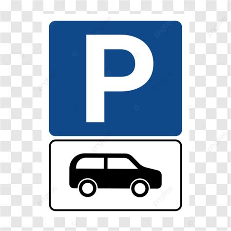 Parking Sign With Car Icon Vector Parking Sign With Car Icon Parking