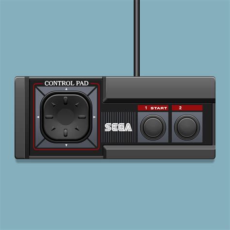 My Illustration Of A Sega Master System Controller Rretrogaming