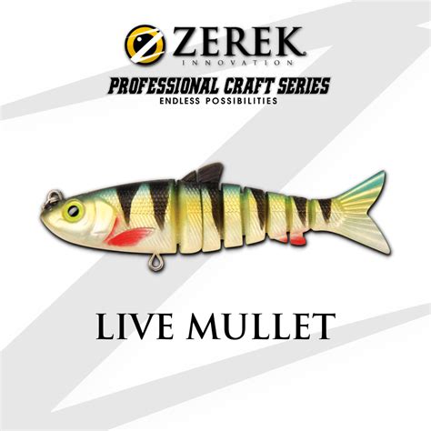 Zerek Live Mullet ~ Segmented Tail Swimbait Soft Shopee Singapore