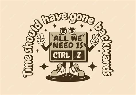 Premium Vector Mascot Illustration Design Of A Ctlr Z Keyboard
