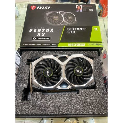 近全新MSI微星 GTX 1660 Super 6GB GeForce 微星1660S 6GB顯示卡 保固內盒裝 蝦皮購物