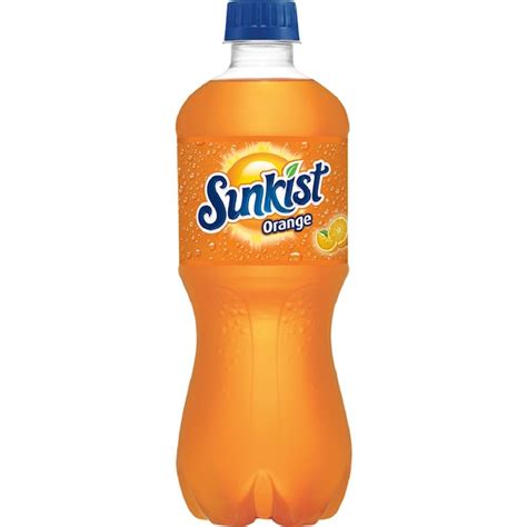 Sunkist 20 Oz Orange Soft Drink Refreshing Flavor In A Convenient