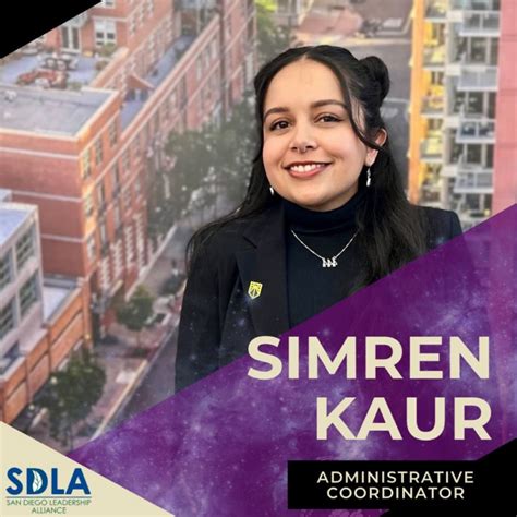 San Diego Leadership Alliance On Linkedin Meet Simren Kaur Of The Sdla