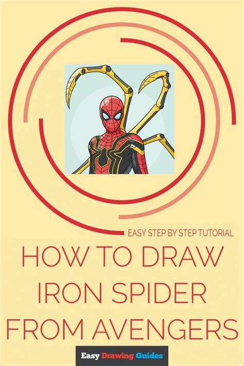 How To Draw Iron Spider From Avengers Iron Spider Easy Drawings