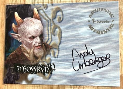 2002 Buffy The Vampire Slayer Autograph Andy Umberger As Dhoffryn A37