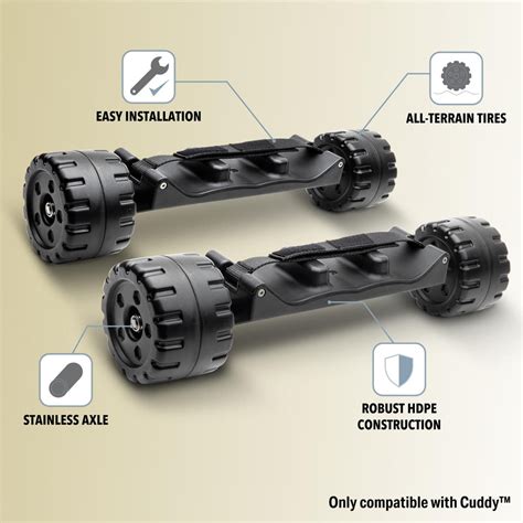 Cuddy Crawler Wheel Conversion Set Cooler Wheel Kit For Cuddy Cooler