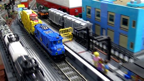 Train Travels Through Jangbricks Huge Lego City Asmr Brick Finds And Flips