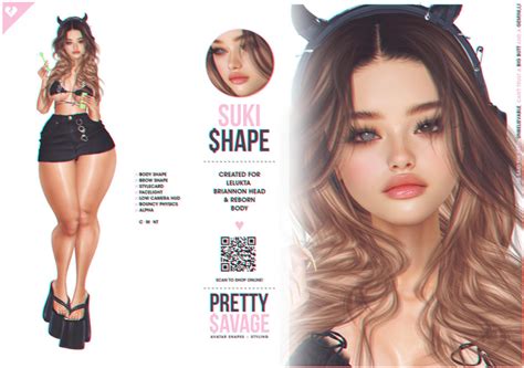 Second Life Marketplace Prettyavage Suki Shape