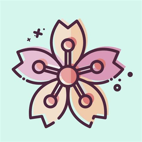 Icon Sakura Related To Sakura Festival Symbol Mbe Style Simple
