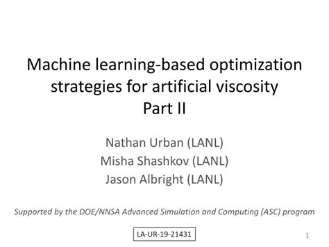 Pdf Machine Learning Based Optimization Strategies For Artificial Viscosity Part Ii