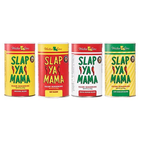Slap Ya Mama Cajun Seasoning Mda05 Variety Pack 8 Oz Cans Original