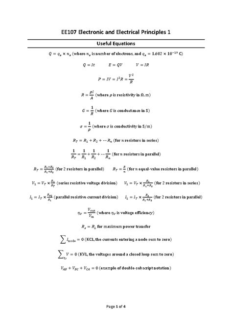 Analogue Equations Digital Boolean Laws Final Exam Version Ee107 Electronic And Electrical