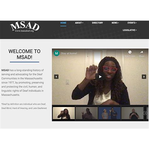 Massachusetts State Association Of The Deaf Msad Neohear