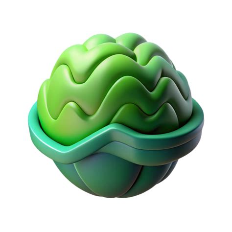 Elegant Contemporary Eeg Data Visualization Green Gradient Cutout High