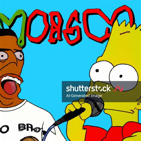 Bart Simpson Singing Rap On Microphone Ai Generated Image 2294740827