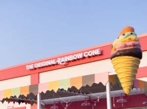 Rainbow Cone Locations Ice Cream Shops Near Me