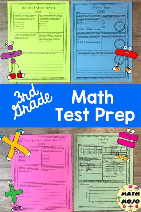 3rd Grade Math Test Prep All Standards Bundle Math Test Prep Math