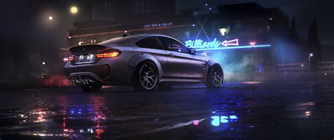 Wallpaper Night Bmw Need For Speed Sports Car Ultra Wide Wheel