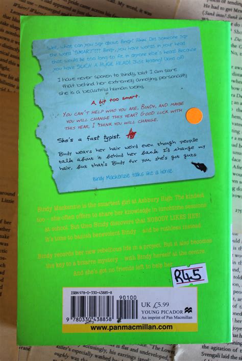 Becoming Bindy Mackenzie Jaclyn Moriarty Belles Books Online Secondhand Bookshop