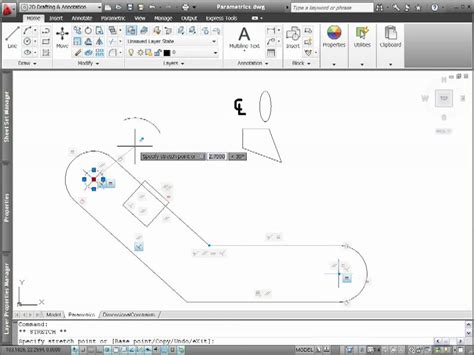 parametric constraints autocad 2011 youtube