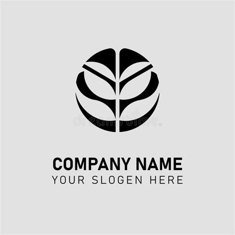 Black Leaf Logo Design Vector For Company Or Brand Identity Nature