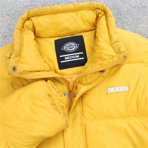 Dickies Puffer Jacket Yellow M Refined Retro