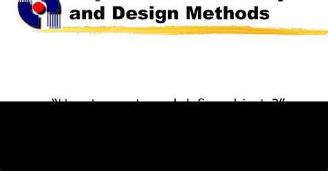 Object Oriented Analysis And Design