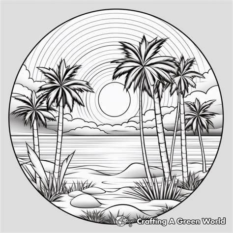 Sunset Coloring Pages Free And Printable