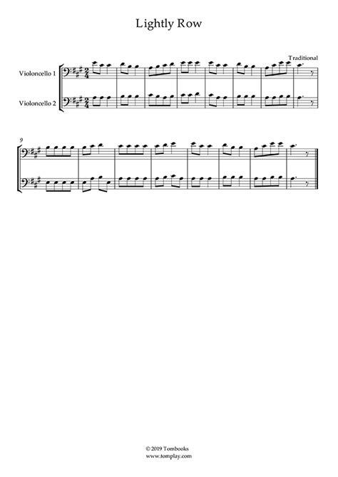 Lightly Row Pdf Free Sheet Music