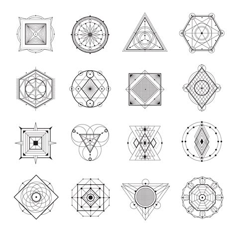 Sacred Geometry Set 471442 Vector Art At Vecteezy