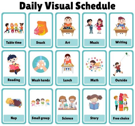 Visual Classroom Schedule 5 Free Pdf Printables Printablee