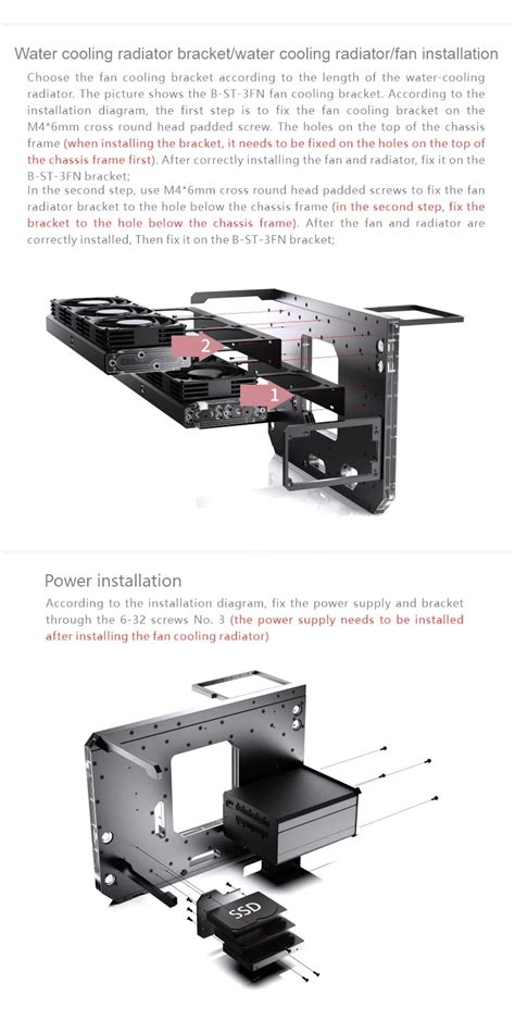 Bykski B Cec X Open Frame Chassis For Water Cooling