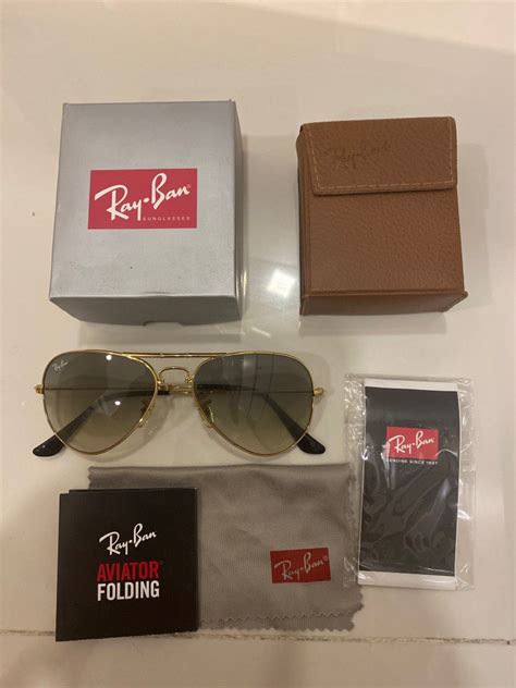 Bn Ray Ban Foldable Aviator Mens Fashion Watches And Accessories