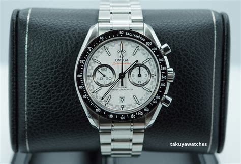 Omega Speedmaster Racing White Dial Extra Leather Strap 2023 Warranty