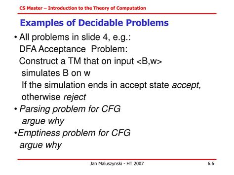 Ppt Lecture 6 Decidability Powerpoint Presentation Free Download Id3927571