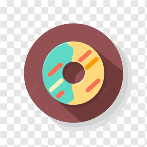 Flat Colorful Donut Icon Vector A Simplistic Colorful Icon Of Donutes