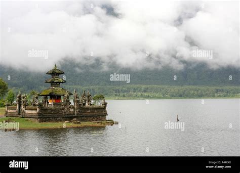 Pura Ulun Danu Bratan Temple On Lake Tamblingan In Bali Indonesia Stock