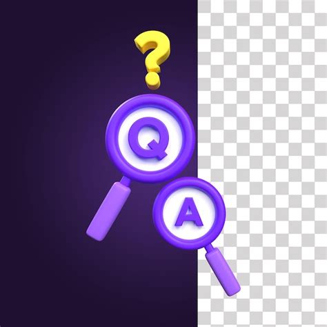 Premium Psd 3d Searching Answer Icon
