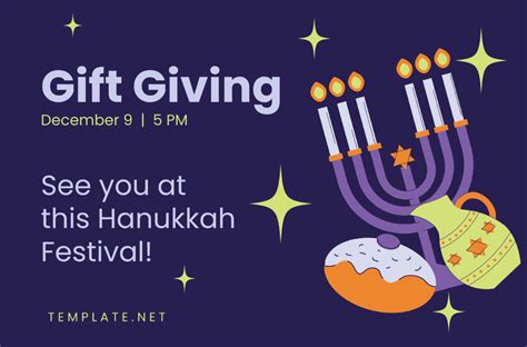 Free Hanukkah Celebration Template To Edit Online