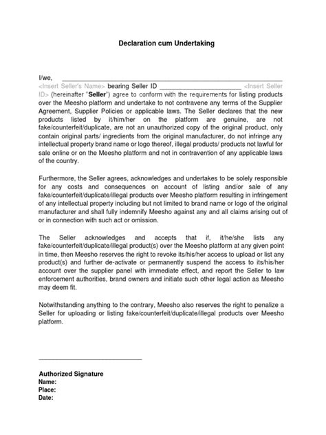 Declaration P0 And P1 Revised Pdf