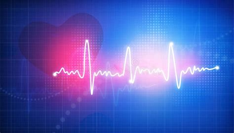 Electrocardiogram Ecg Ekg Stock Illustration Illustration Of