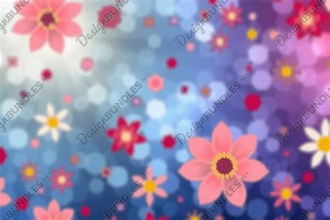 Flower Defouced Blur Background