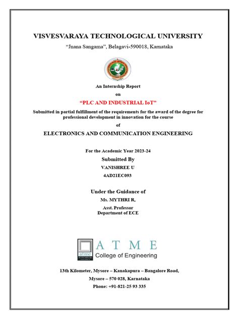 Final Report Download Free Pdf Programmable Logic Controller Numerical Control
