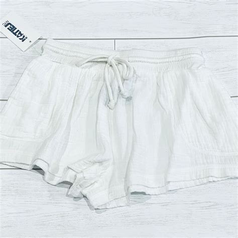 Katie J Nyc Tween Suzie Gauze Shorts White I Love Sweet Treatz