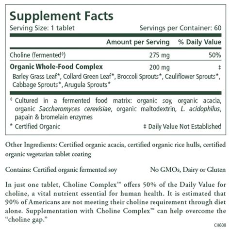 Pure Synergy Choline Complex Life Net Supplements