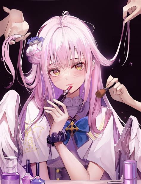 Purple Haired Anime Girl Tumblr