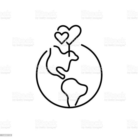 Dua Hati Terjalin Penunjuk Peta Di Bumi Menemukan Kecocokan Di Tingkat